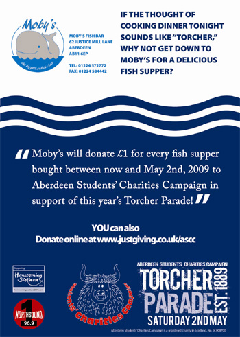 Fish to fry up funds for Torcher Parade | News | The University of Aberdeen